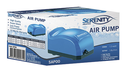 Air Pump 1.6 LPM - Aqua Blue Distribution
