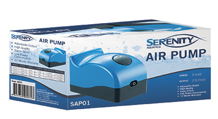 Air Pump Adj 2.5 LPM - Aqua Blue Distribution