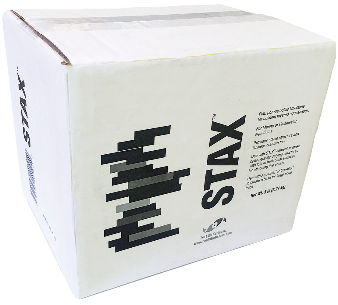 STAX Natural Limestone Aquascaping Rocks 5lb (2.26kg)** - Aqua Blue ...